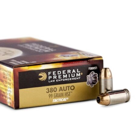 50 Rounds of .380 ACP Ammo by Federal HST - 99gr JHP - True North ...